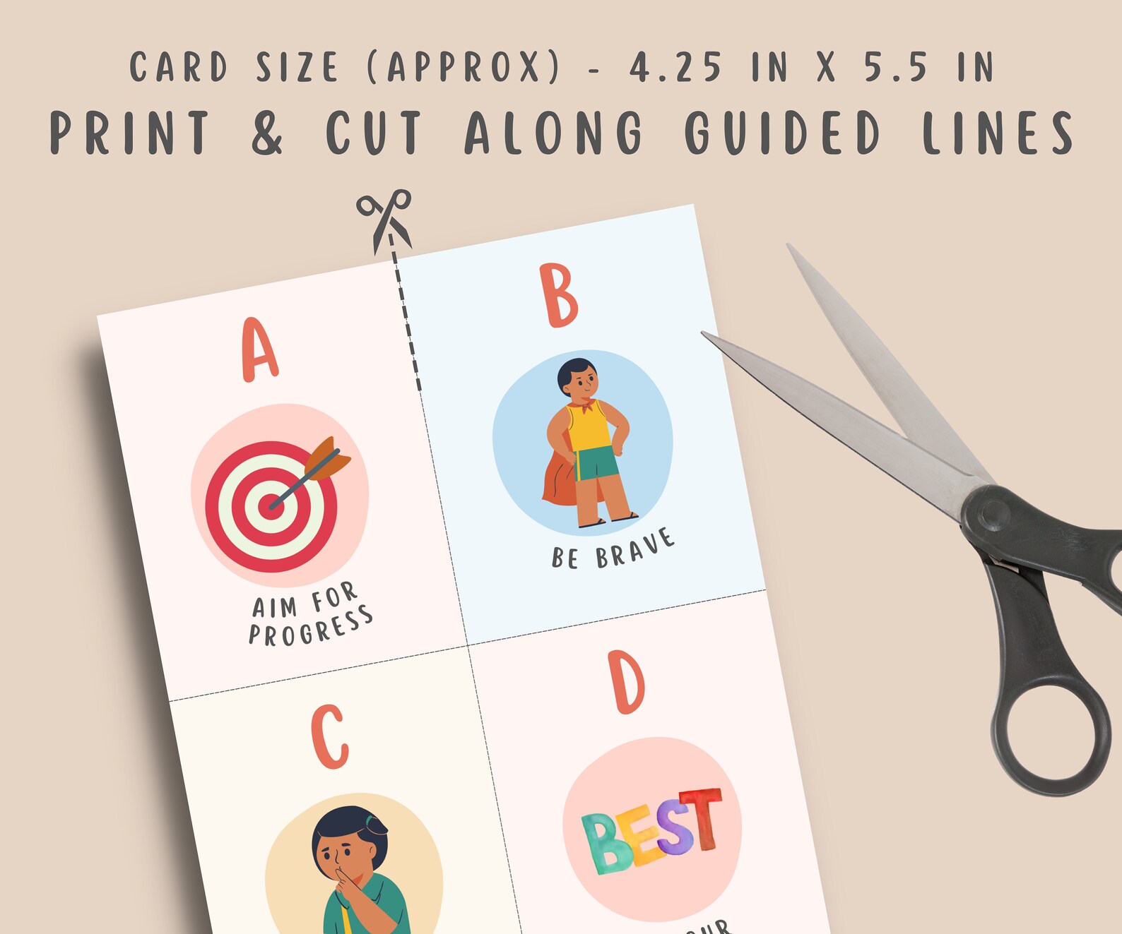 26 Growth Mindset Alphabet Flashcards for Kids Teens Coping - Etsy