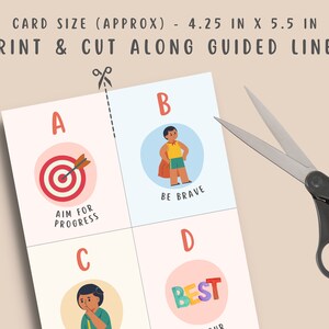 26 Growth Mindset Alphabet Flashcards for Kids Teens Coping - Etsy