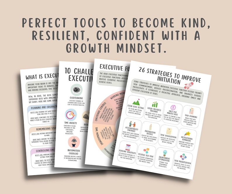 210 ADHD Executive Functioning Skills Strategies Psychoeducation ...