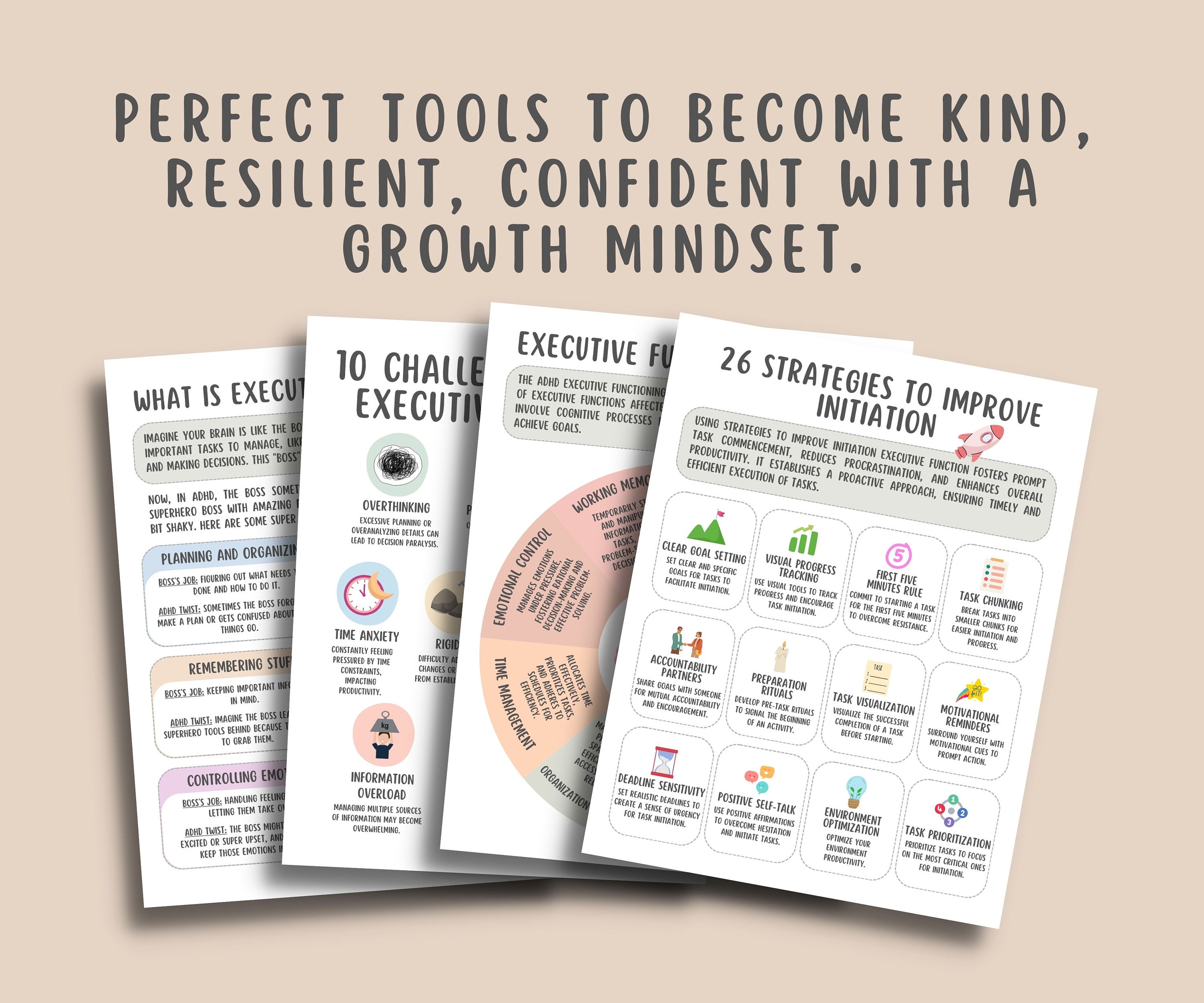 210 ADHD Executive Functioning Skills Strategies Psychoeducation ...