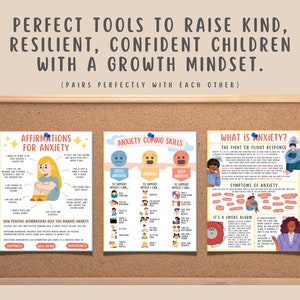 21 Anxiety Coping Skills Handout for Teens Kids, Grounding Techniques ...