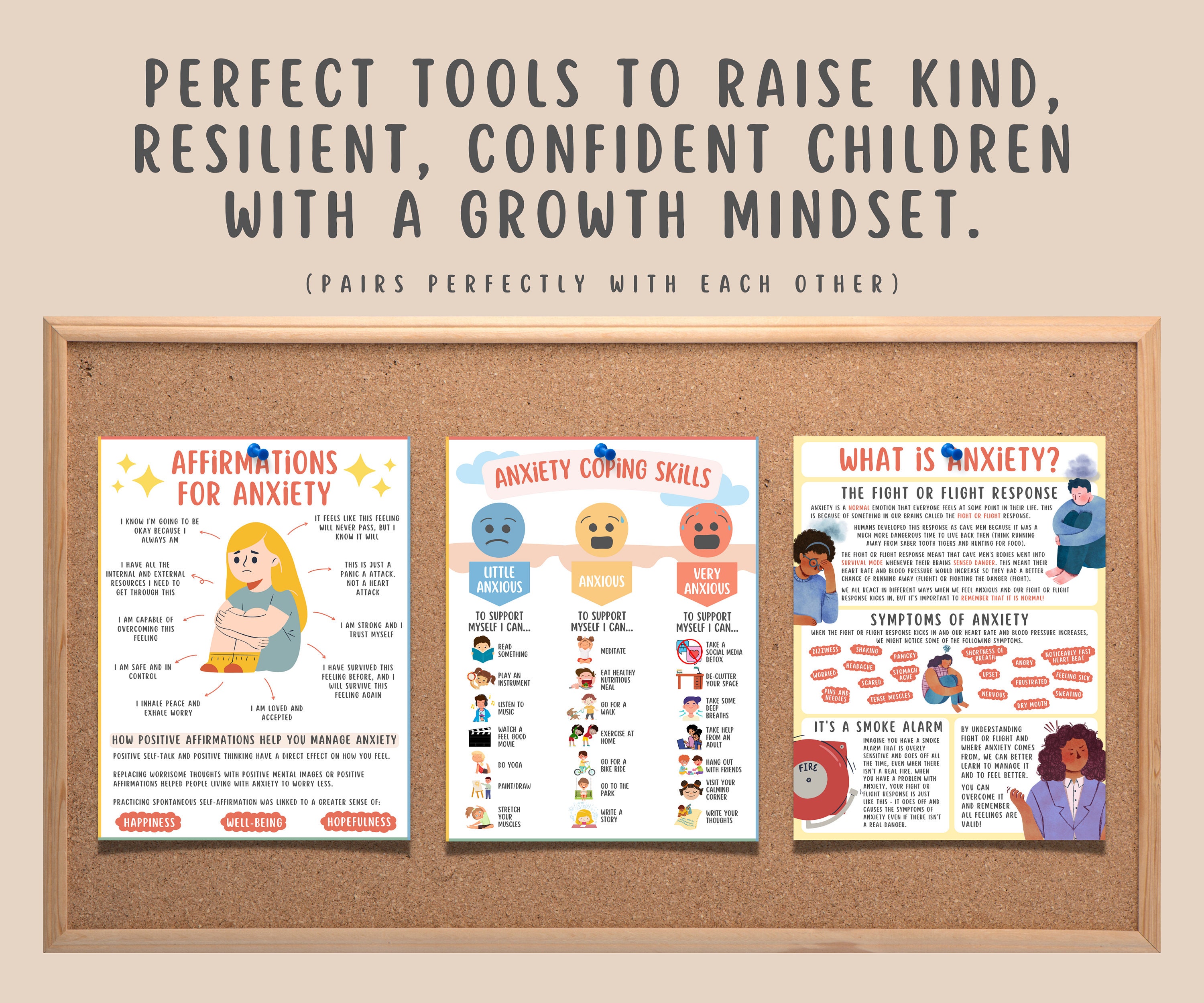 21 Anxiety Coping Skills Handout for Teens Kids Grounding - Etsy