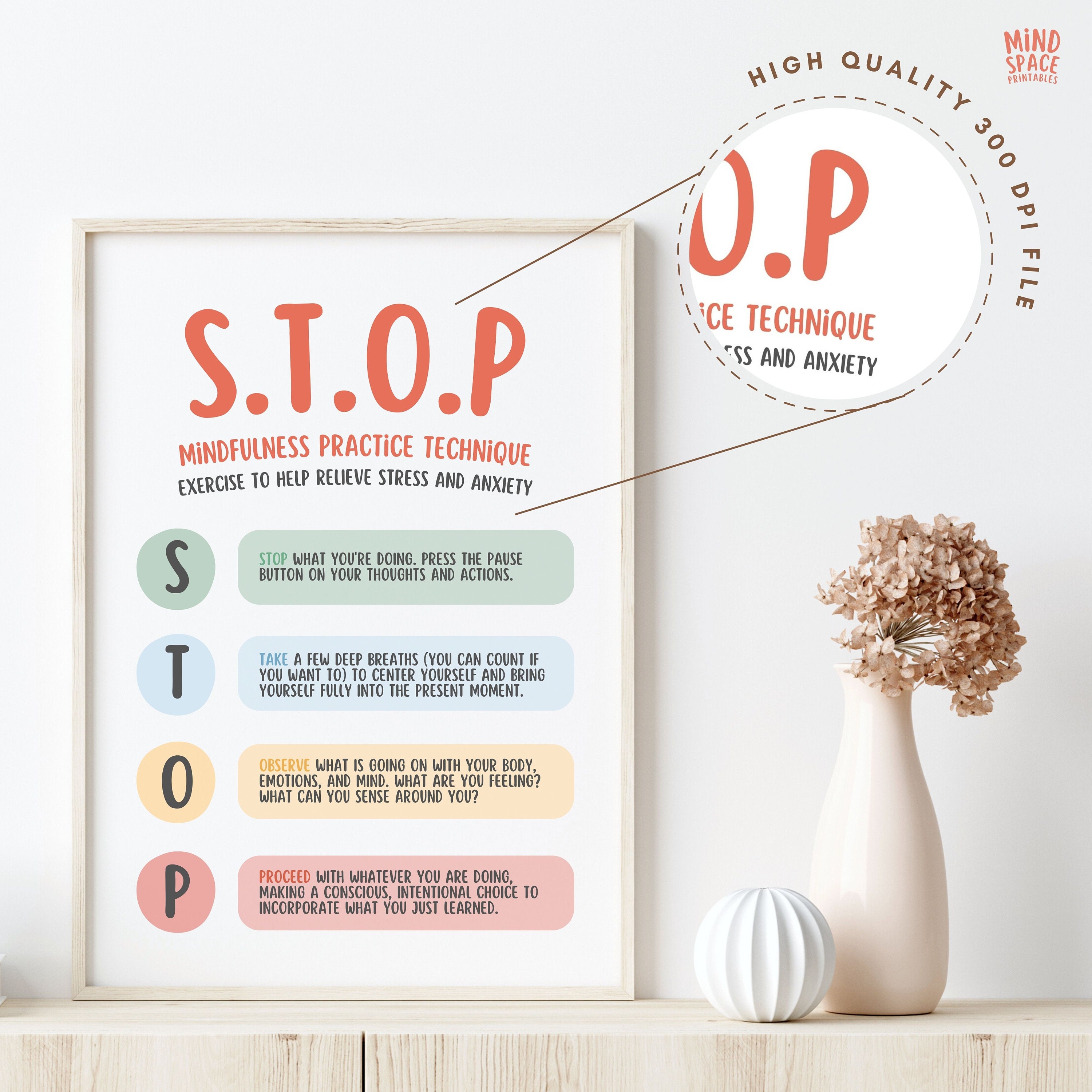 Stop Grounding Technique, Coping Skills, Coping Strategies, Stress ...