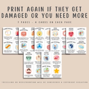 28 ADHD Coping Skills Flashcards for Adults, Attention Deficit Hyper ...