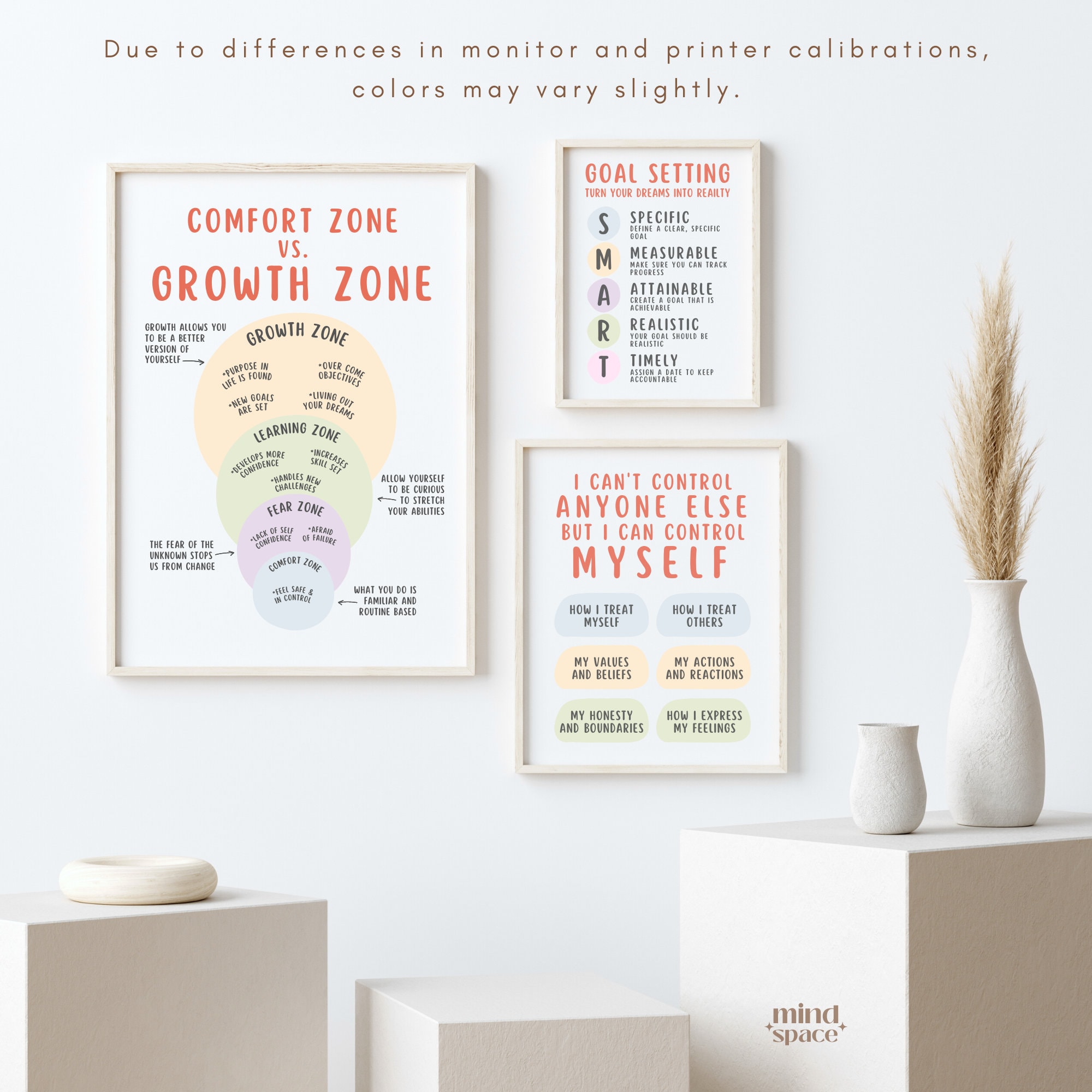 Comfort Zone Print, Growth Zone Poster, Therapist Office Decor, Mental ...