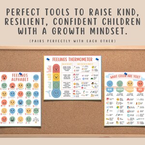 Feelings Alphabet Chart for Kids, Emotions Poster for Toddlers ...