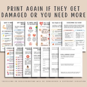 Inner Strength Worksheets for Recovery (13 Pages) Solution-focused ...