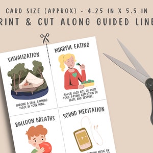 52 Grounding Techniques Flashcards Coping Strategies Children Self ...