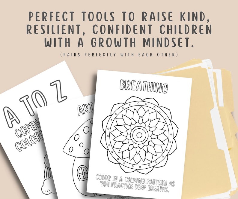 27 Alphabet Coping Skills Coloring Worksheets Grounding - Etsy