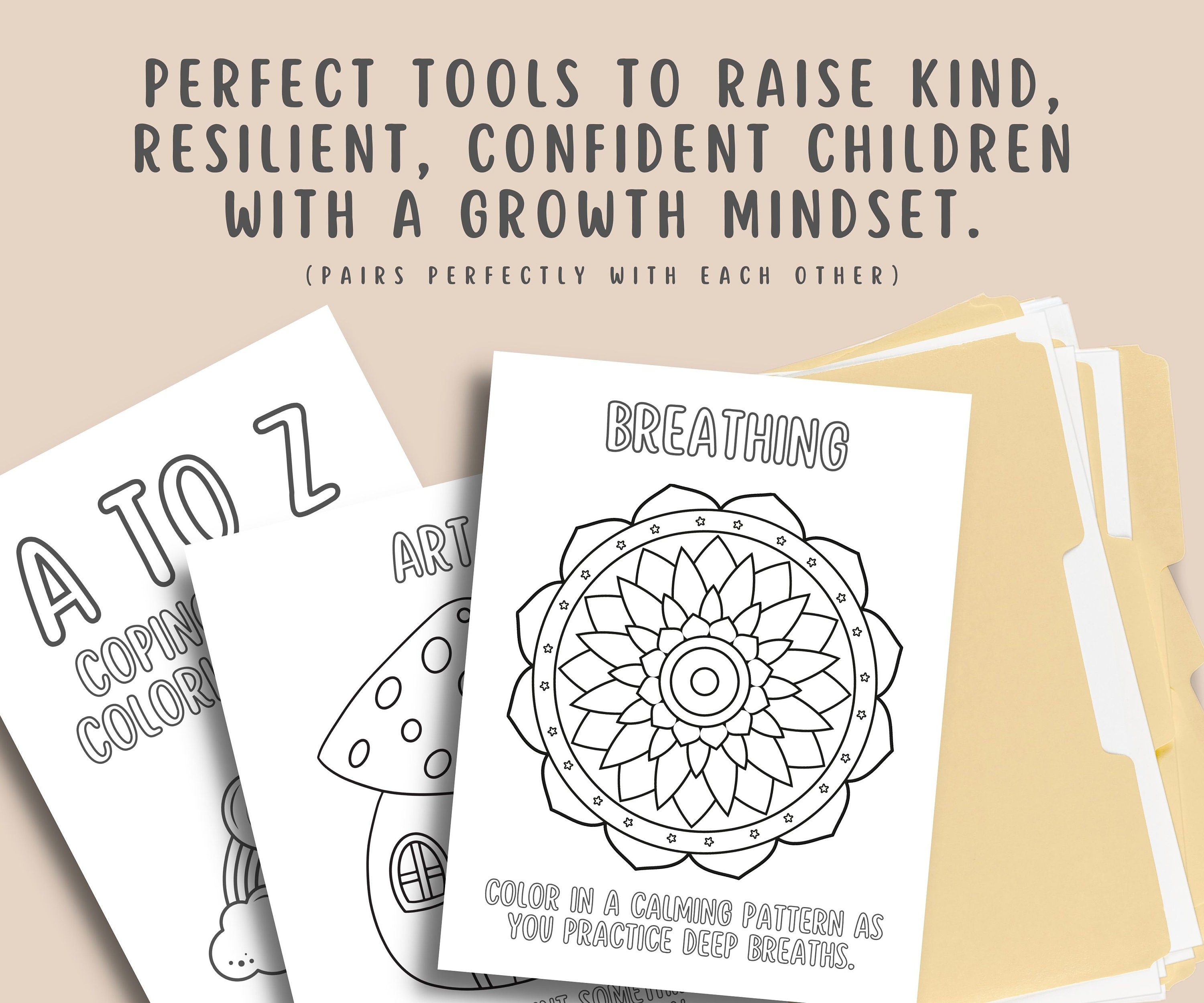 27 Alphabet Coping Skills Coloring Worksheets Grounding Techniques ...