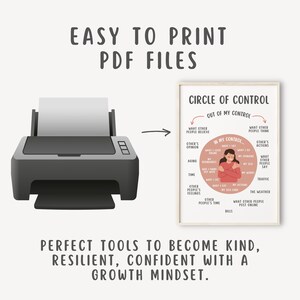 Circle of Control Poster for Teens Adults, Things I Can Control ...