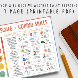 Anger Scale + Coping Skills for Kids & Teens, Anger Management Mental ...