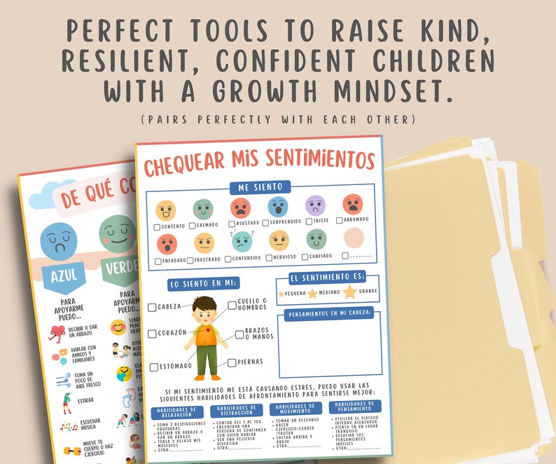 Feelings Check-in Spanish Worksheet for Kids & Teens - Etsy