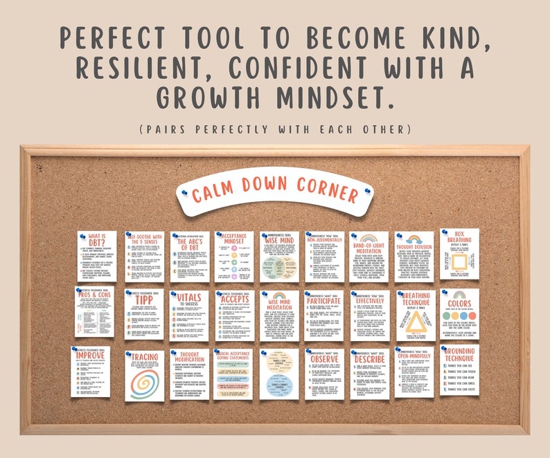 52 DBT Flashcards, Dialectical Behavior Therapy Coping Skills Cards ...