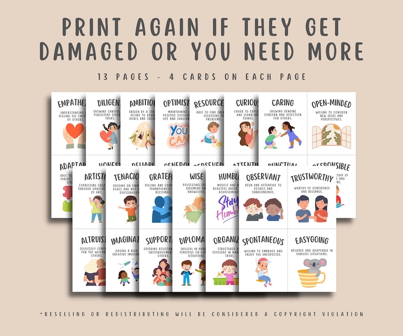 52 Strength Based Cards for Self-esteem, Mental Health Coping Tools ...