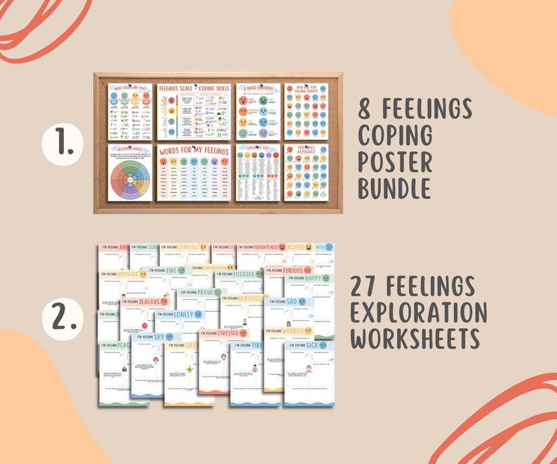 Feelings Coping Bundle for Kids & Teens (150+ Items), Calming Corner ...
