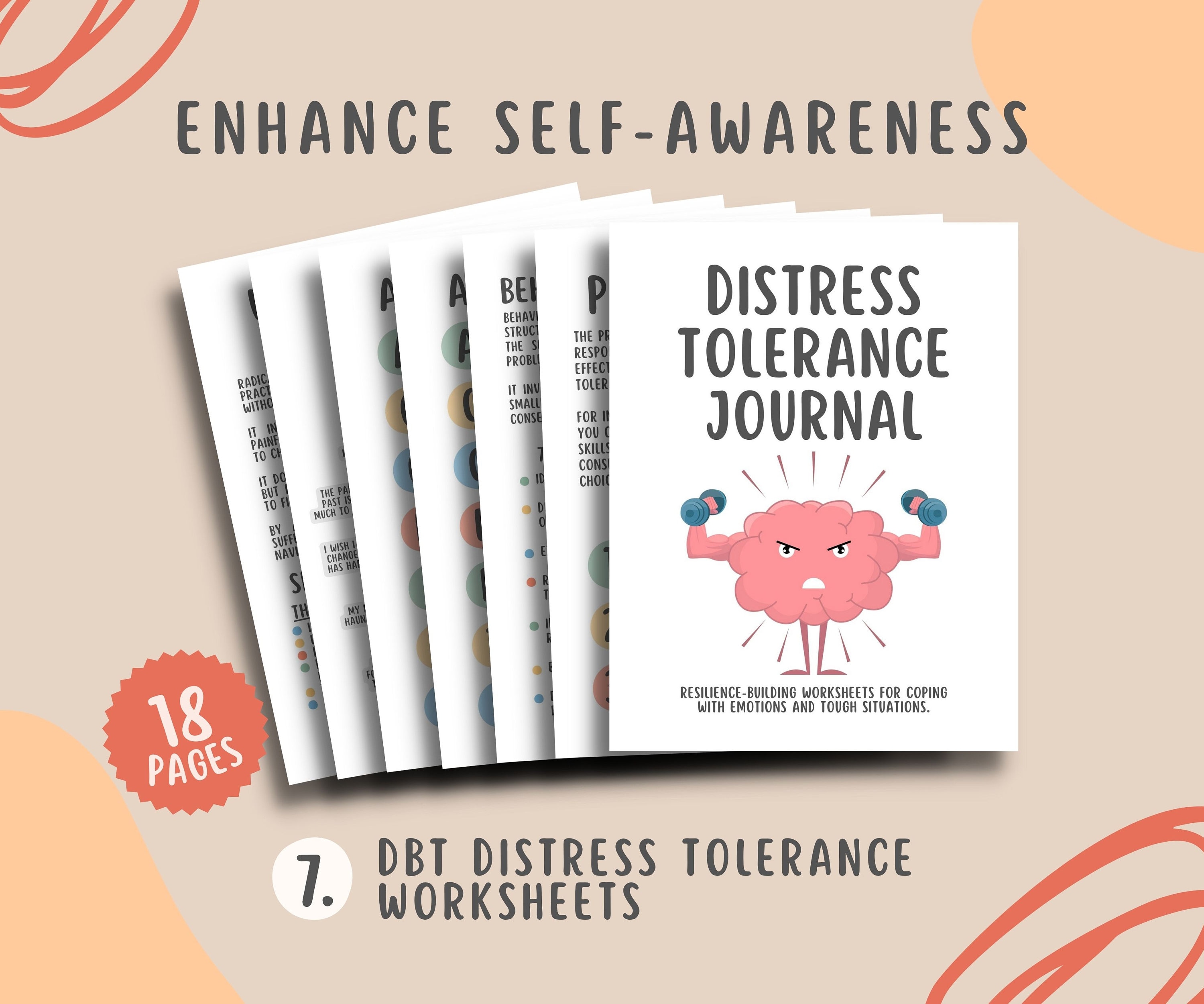 DBT Coping Skills Worksheets (100+ Pages) Interpersonal Relationships ...