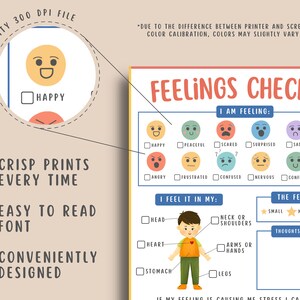 Feelings Check-in Worksheet, Emotions Identification via Emojis, SEL ...