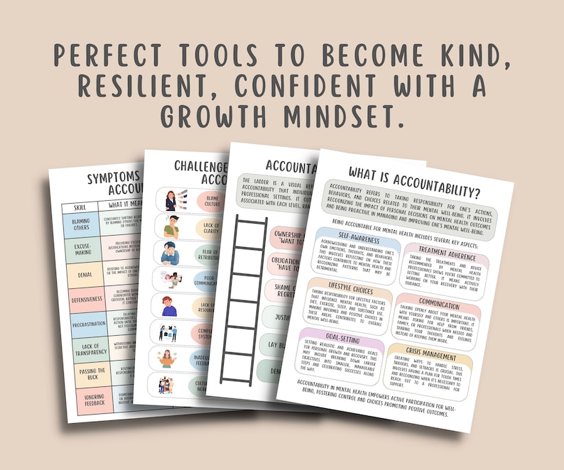 Accountability Worksheets Self Blame Vs Accountability Ladder Couples ...