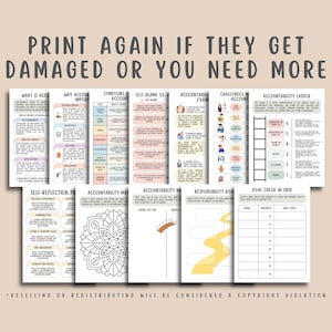 Accountability Worksheets Self Blame Vs Accountability Ladder Couples ...