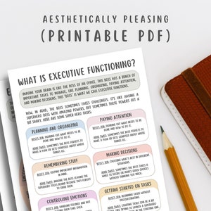 210 ADHD Executive Functioning Skills Strategies Psychoeducation ...