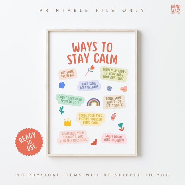 Stay Calm Poster - Etsy
