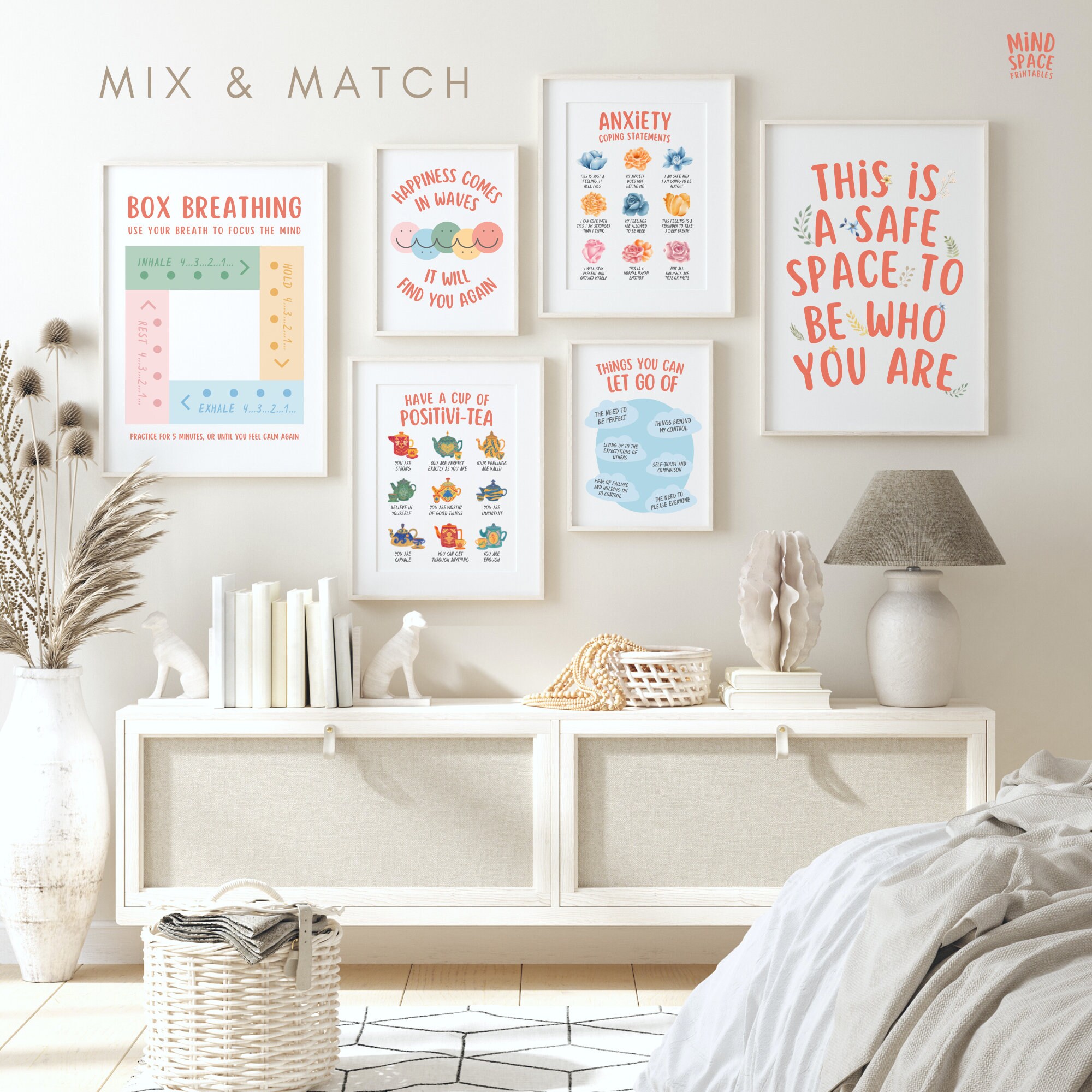 Box Breathing Technique, Breathing Poster, Mental Health, Calming ...