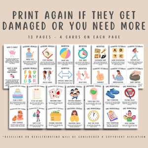 52 ADHD Executive Functioning Activity Flashcards for Teens, Executive ...