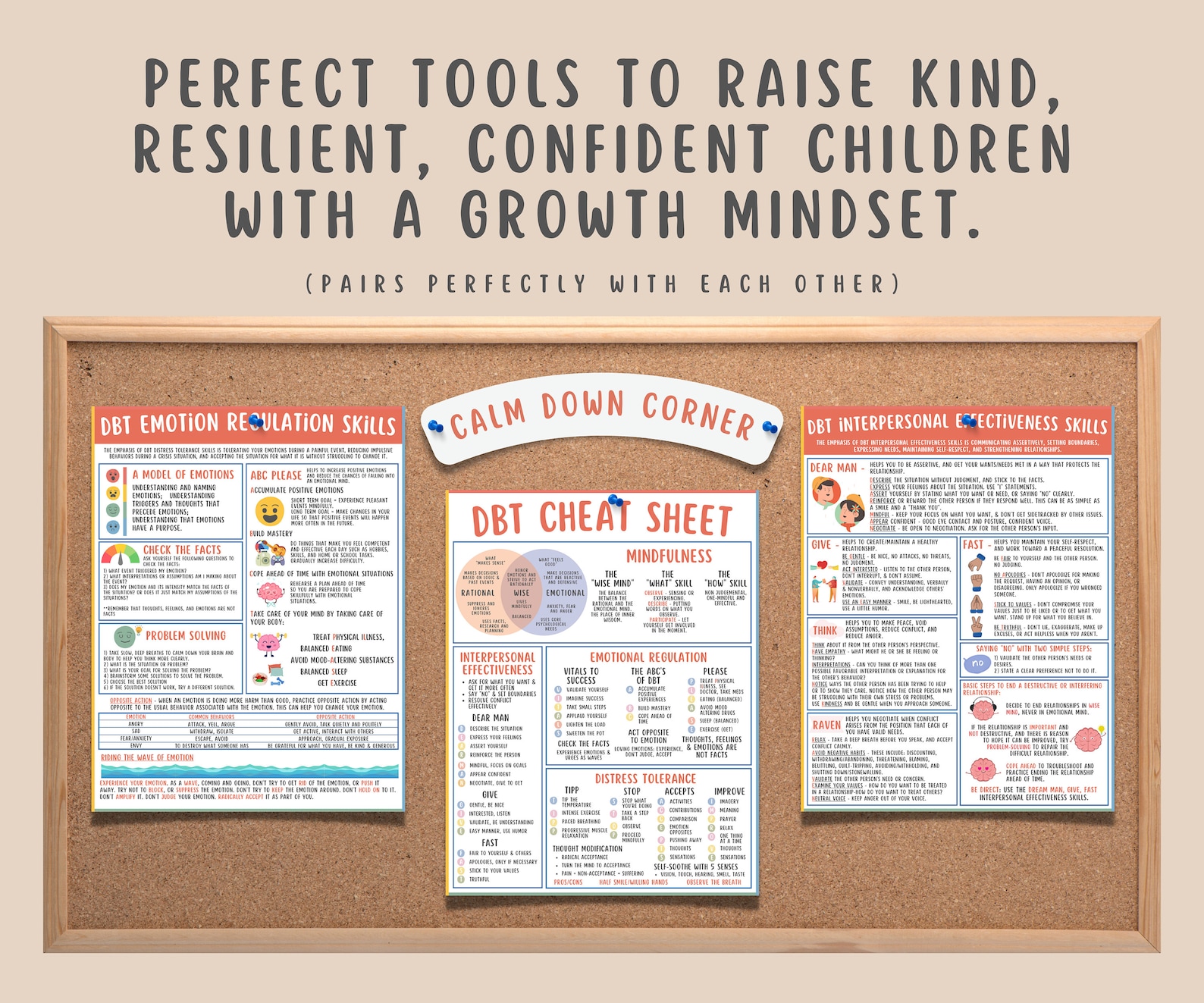 DBT Cheat Sheet DBT Skills Dialectical Behavior Therapy - Etsy UK