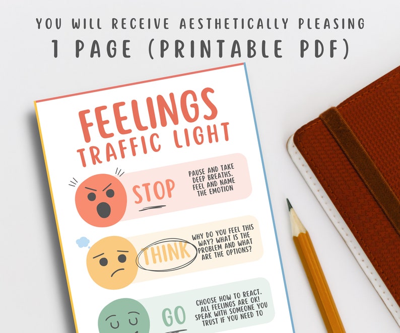 Feelings Coping Skill Handout for Kids Teens Self Regulation - Etsy