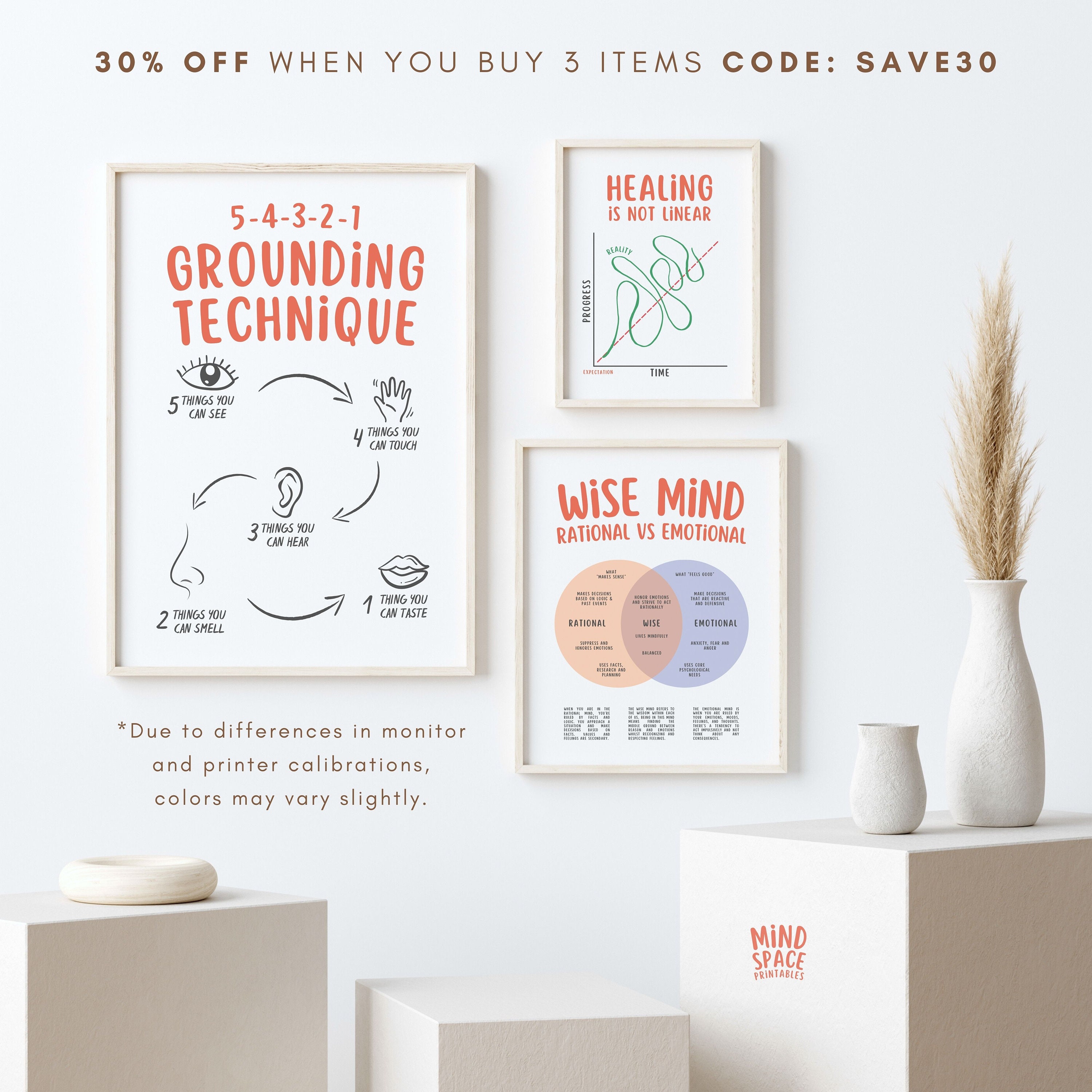 Grounding Technique Poster, Coping Skills, Calming Strategies, Calm ...