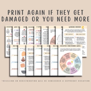 40 ADHD Executive Functioning Worksheets Strategies Time Management ...