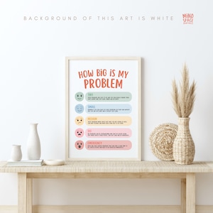 How Big is My Problem, Size of the Problem Poster, Zones of Regulation ...