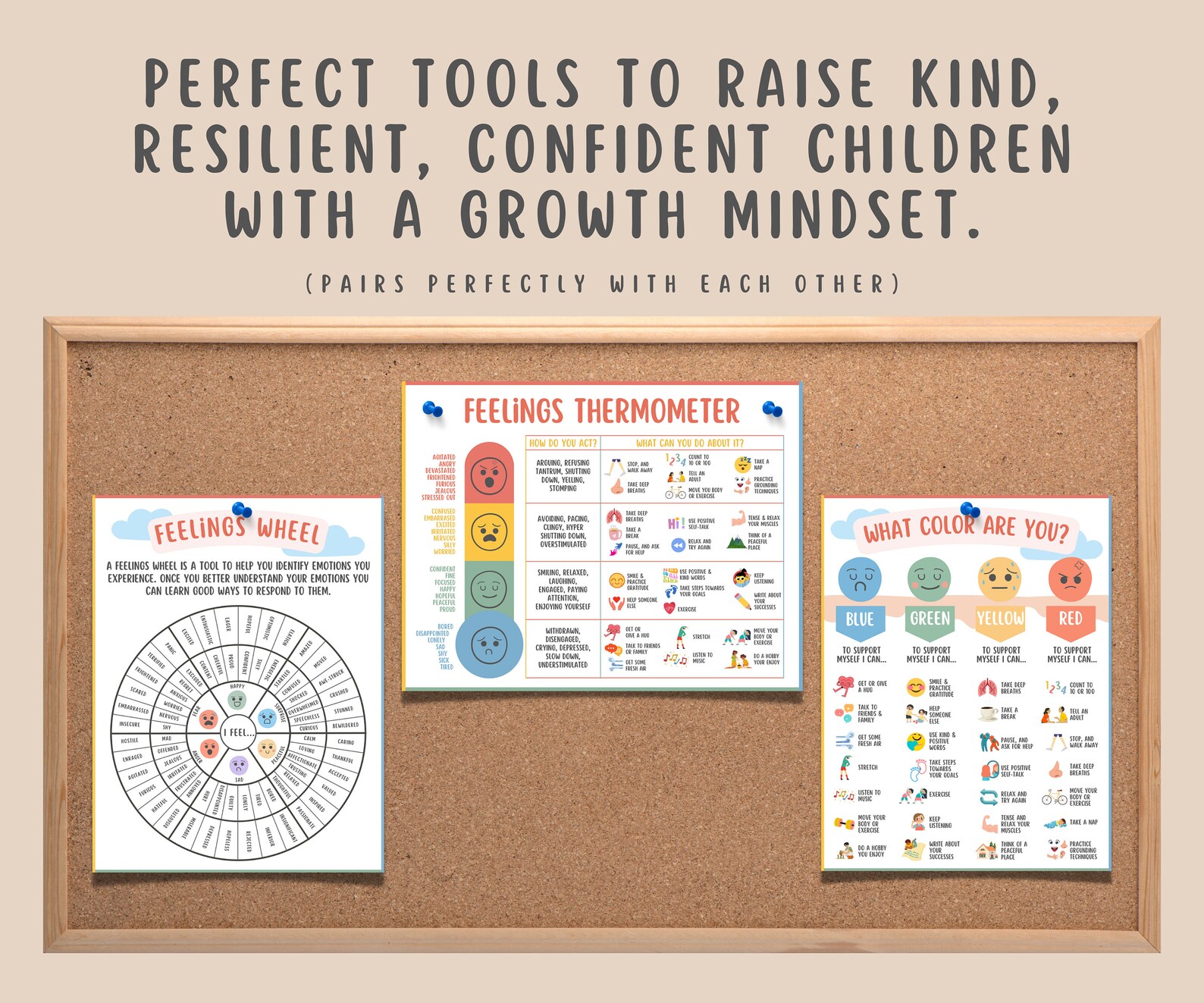 Coloring Feelings Wheel Printable for Kids & Teens, Emotions Wheel ...