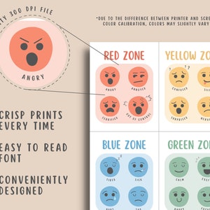 Zones of Self-regulation, Calming Corner Coping Skills Cards, School ...