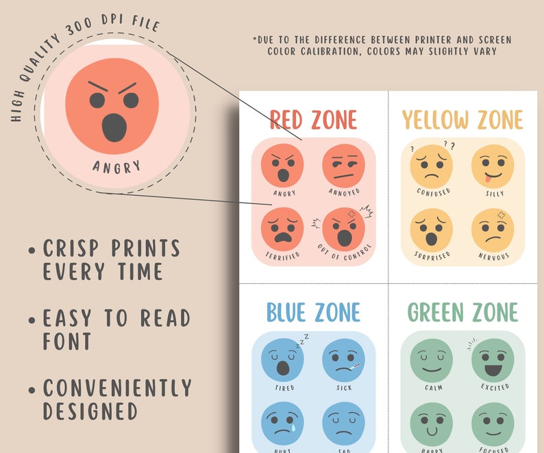 Zones of Self-regulation, Calming Corner Coping Skills Cards, School ...