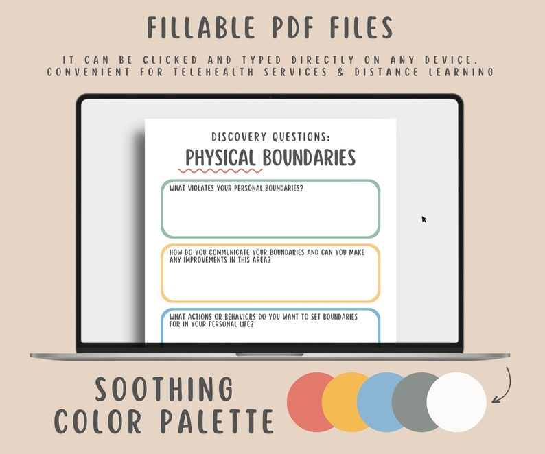 32 Personal Boundaries Worksheets, DBT Therapy Workbook, Healthy ...