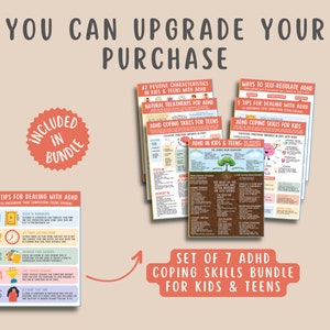 5 ADHD Coping Tips for Teens Handout, Attention Deficit Hyper Activity ...