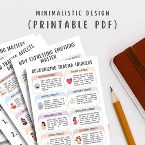 26 Trauma Healing Worksheets + Cheatsheet, Trauma and the Body, Trauma ...