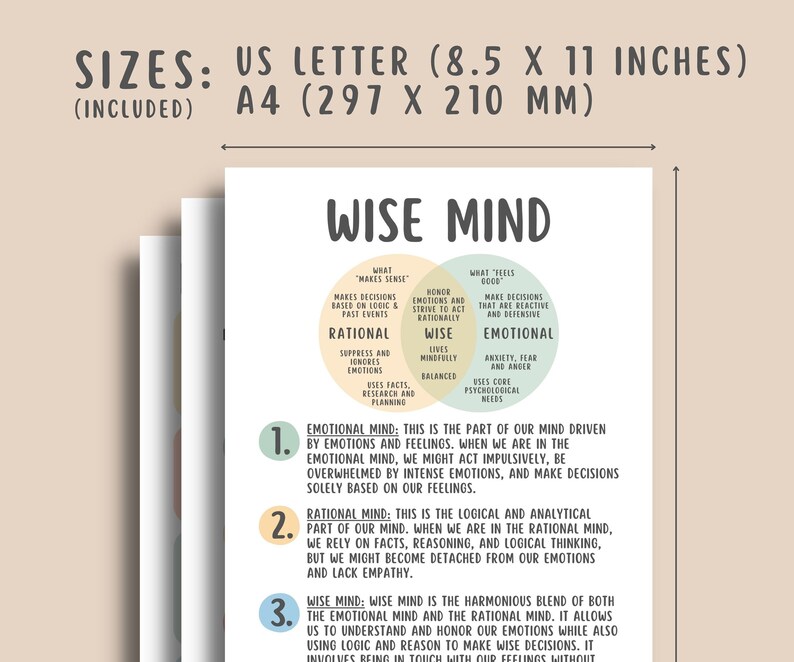 10 DBT Mindfulness Worksheets, Dialectical Behavior Therapy Coping ...