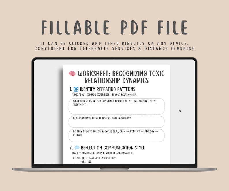 Emotional Abuse Worksheets (10 Pages) Identify Abuse, Coping Strategies ...