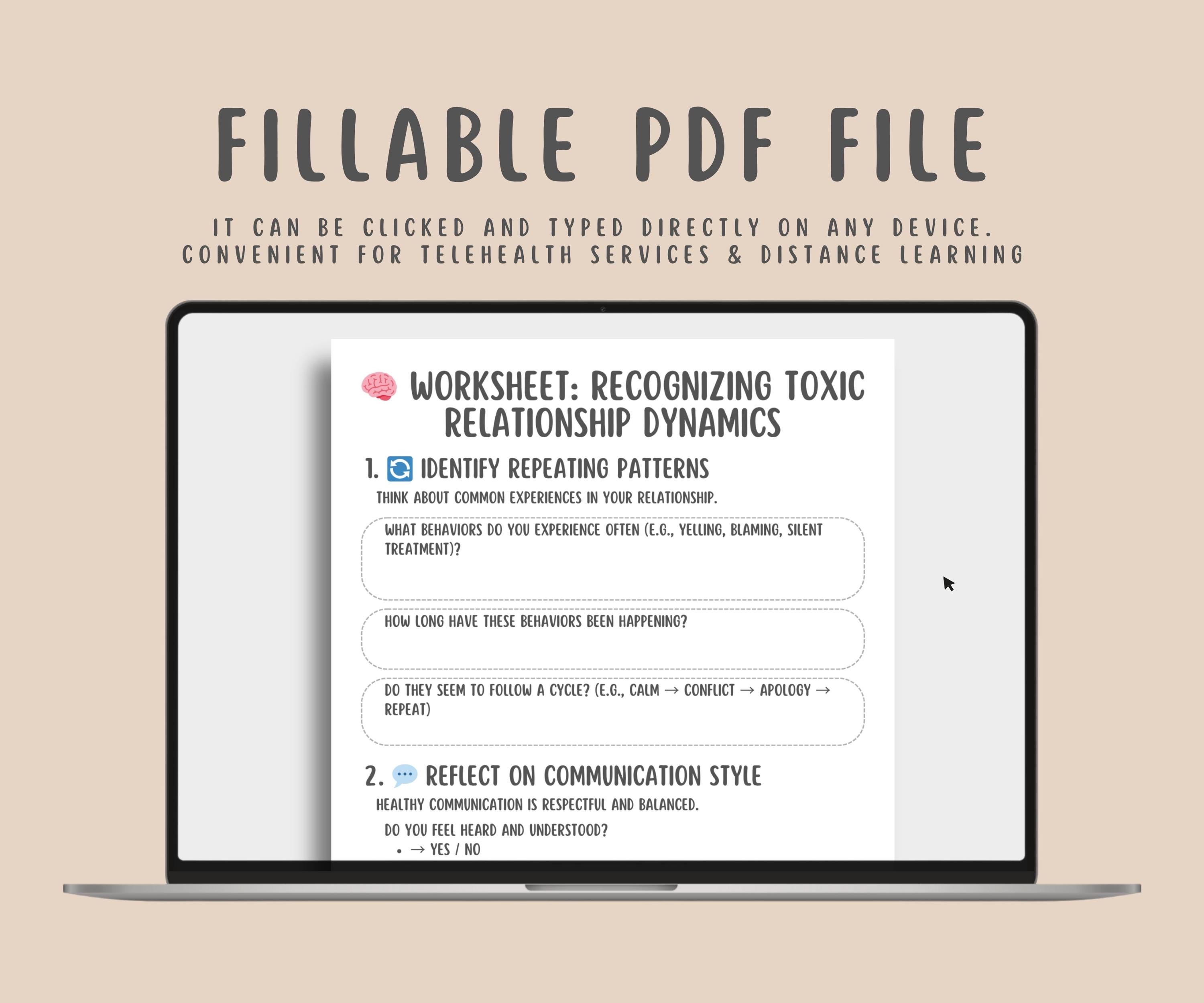 Emotional Abuse Worksheets (10 Pages) Identify Abuse, Coping Strategies ...
