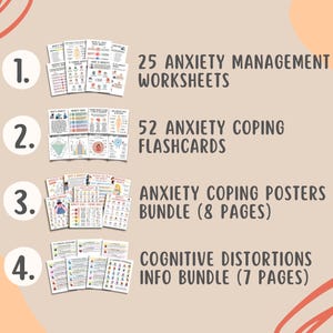 Anxiety Mega Bundle, (525+ Items) Coping Skills Posters Flashcards ...
