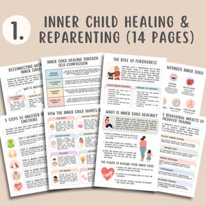 Inner Child Healing Worksheets (80+ Pages) Generational Childhood ...