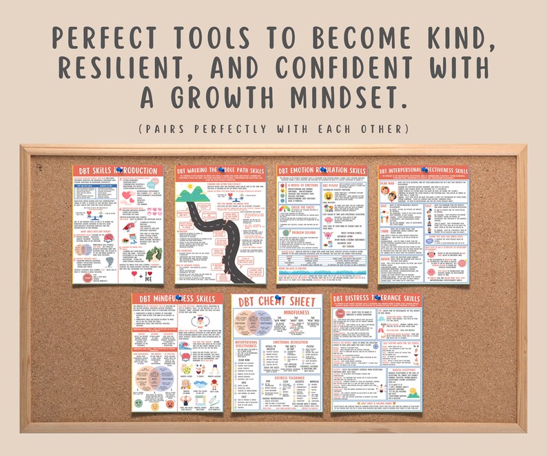 DBT Coping Skills Bundle Teens Adults Dialectical Behavior - Etsy