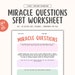 Solution Focused Therapy Worksheets, SFBT Worksheets, SFBT Questions ...
