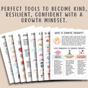 Somatic Therapy Coping Skills Worksheets (10 Pages) Grounding ...