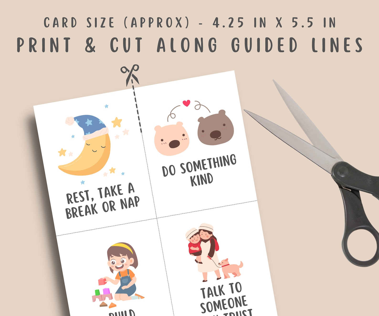 52 Coping Skills Cards Kids Teens Coping Strategies Children Self ...