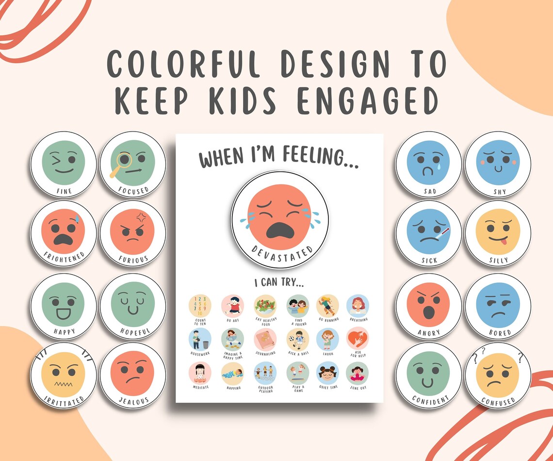 Feelings Calm Down Corner Kit, Emotional Regulation With Coping Skills ...