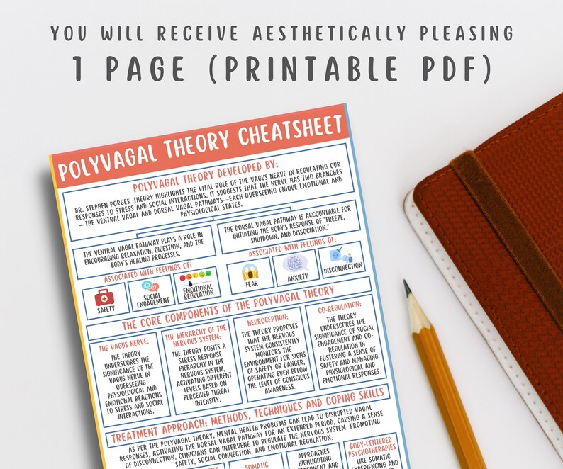 Polyvagal Theory Cheatsheet for Nervous System Regulation Vagus Nerve ...